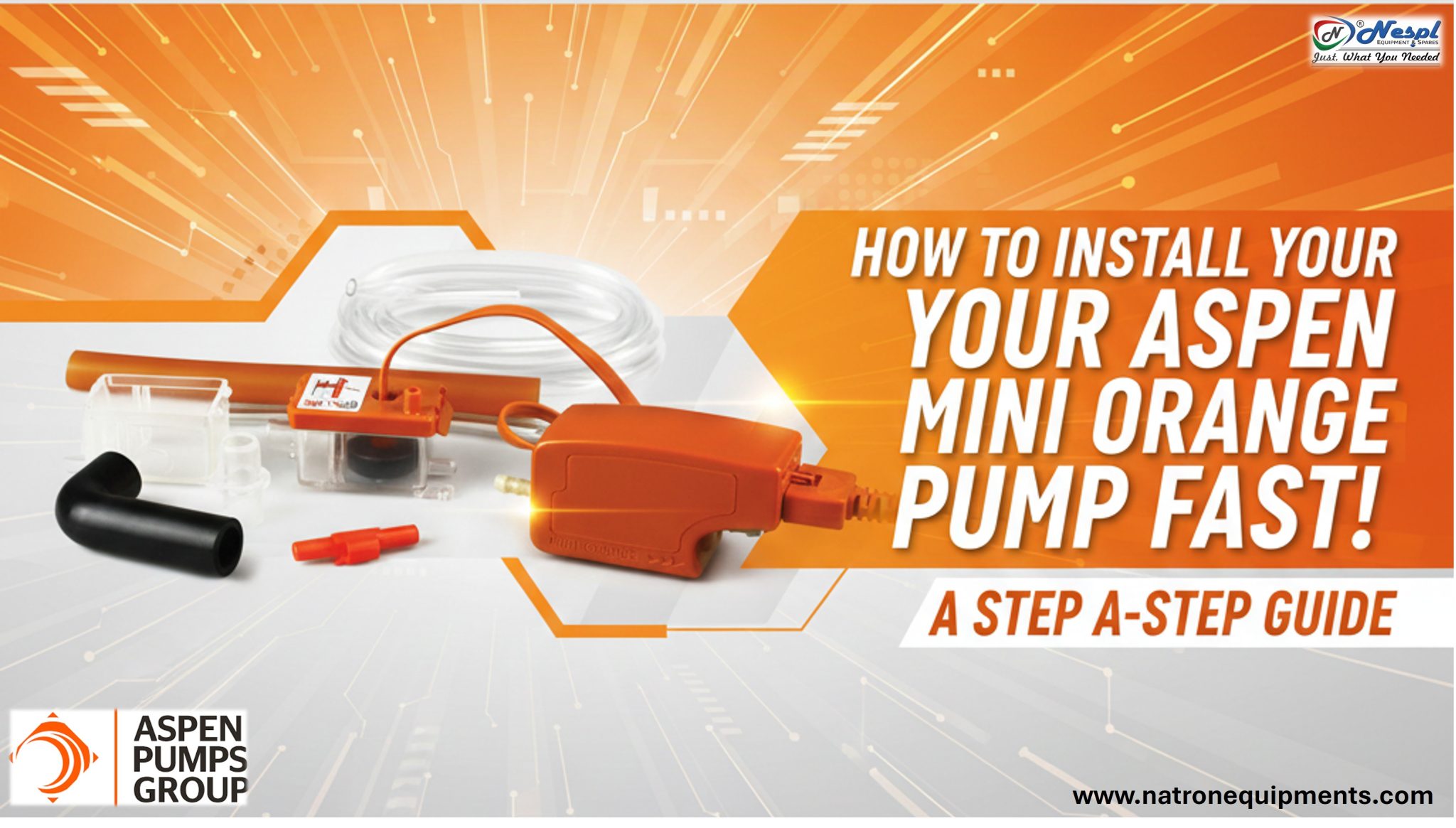 FP1056/2 Aspen Mini Orange Condensate Pump
