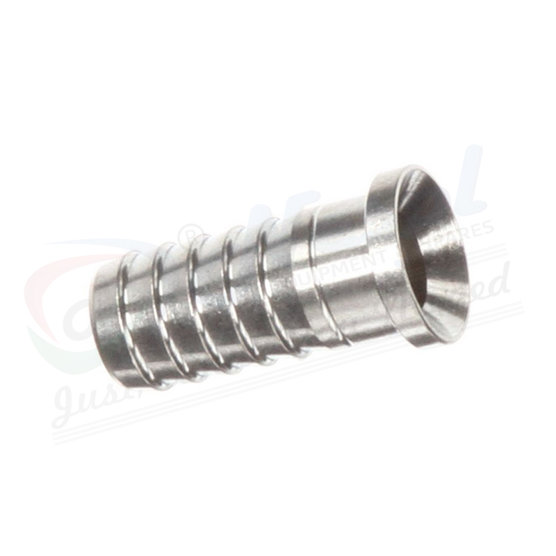 SS Stem Barb, 1/4 Nut Stem Barb