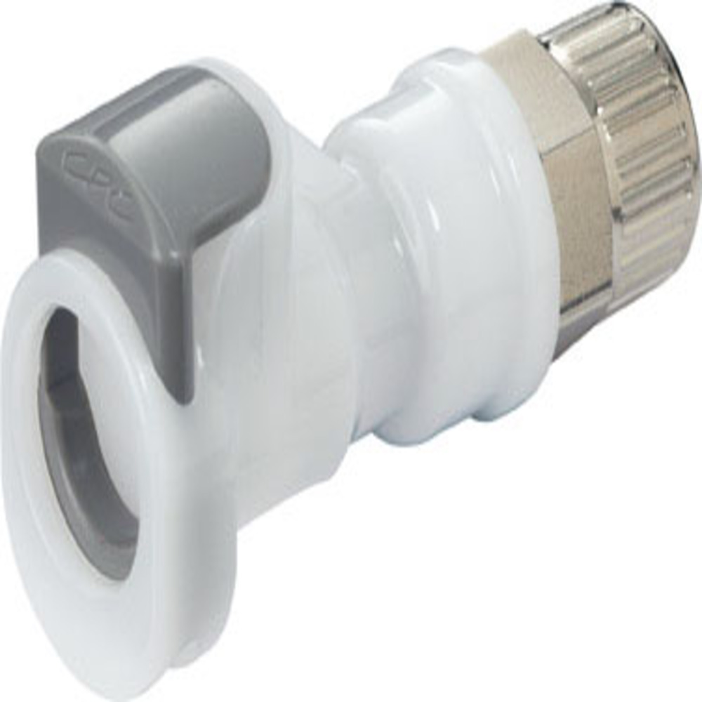 APCD13006SH 3/8 PTF Valved In-Line Coupling Body with Shroud