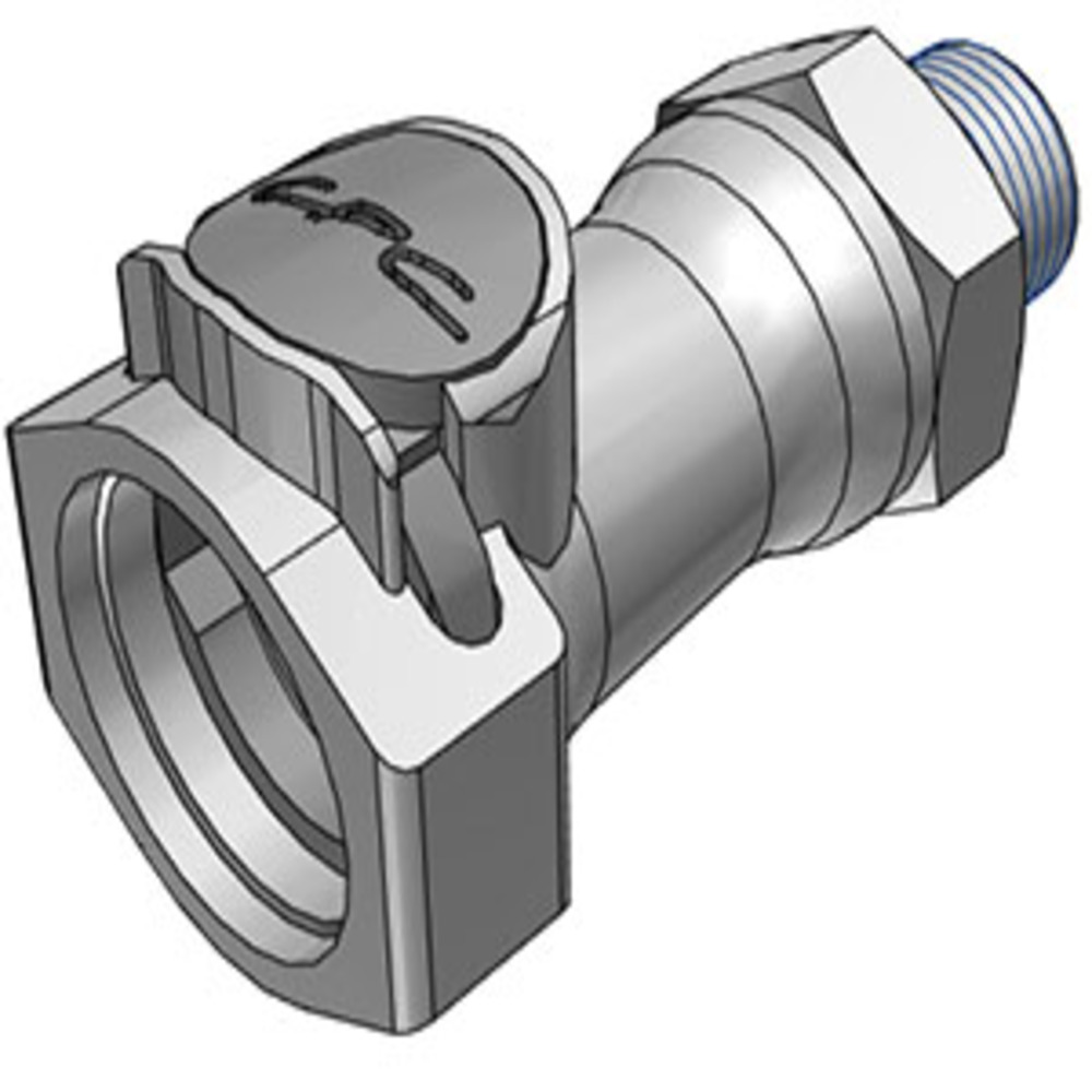 HFCD10612 3/8 NPT Valved Coupling Body