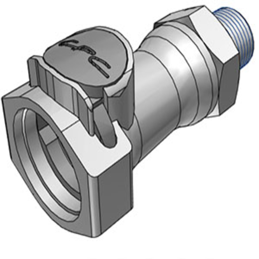 HFCD10612BSPT 3/8 BSPT Valved Coupling Body