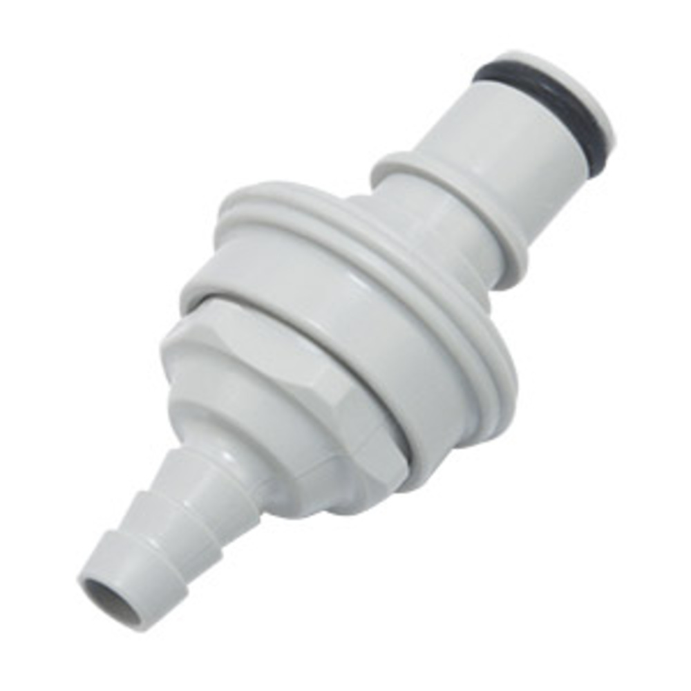 INS4DT2200600 3/8 Hose Barb Valved In-Line IdentiQuik Coupling Insert ...