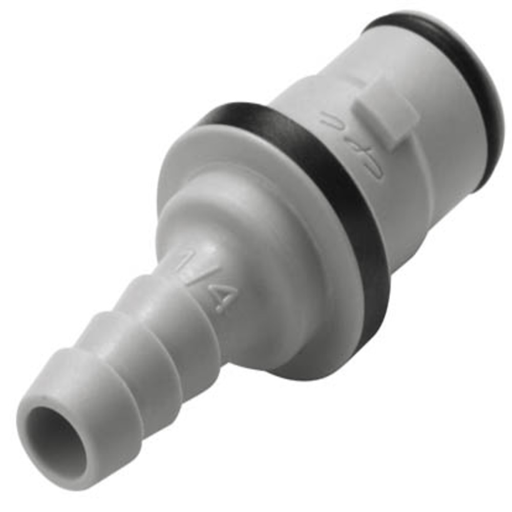 NS2D220412 1/4 Hose Barb Valved In-Line Coupling Insert