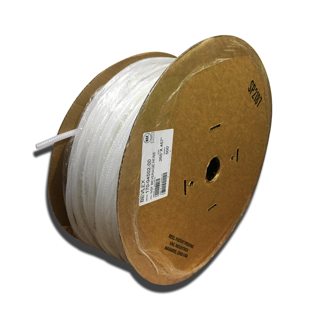 White Tracer Bevlex Hose for Co2 / Syrup 1/4