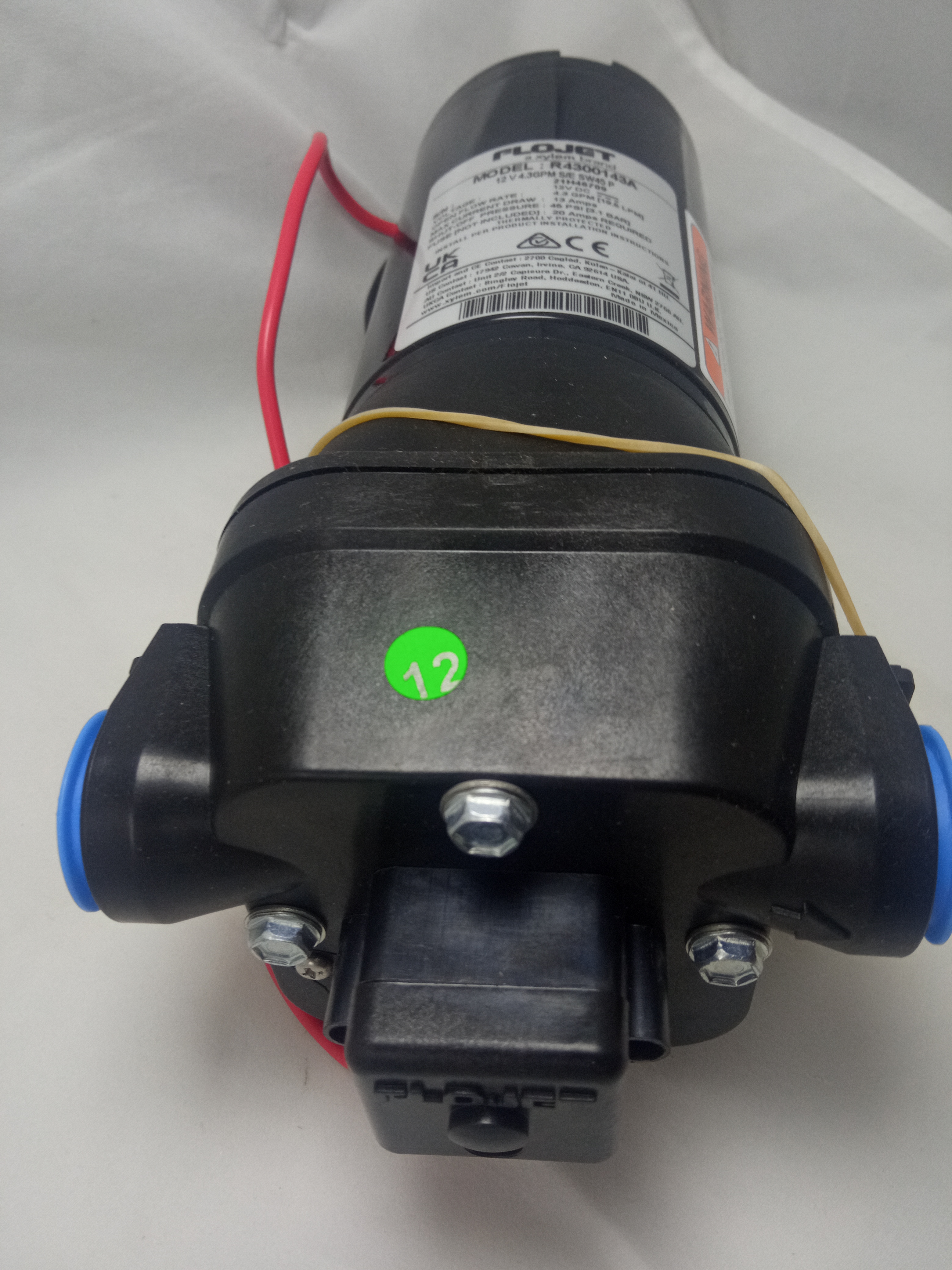 R4300143A FLOJET SELF PRIMING DIAPHARAGM PUMP 12V