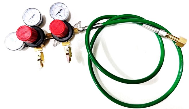 TAPRITE DUAL REGULATOR WITH MOUNTING BRACKETS & HP HOSE
