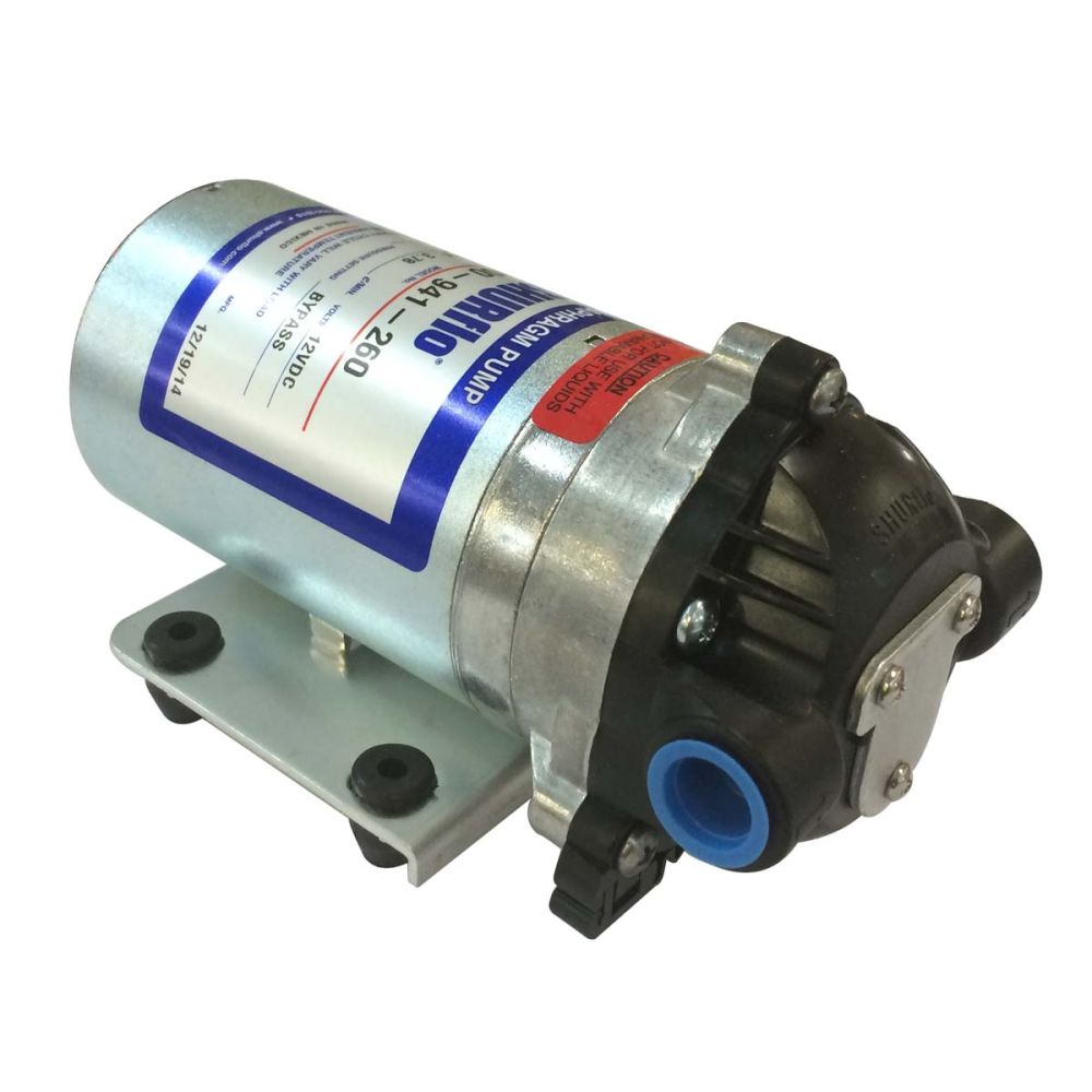 Shurflo # 8000-151-296 Diaphragm Pump with Bypass - 24 VDC
